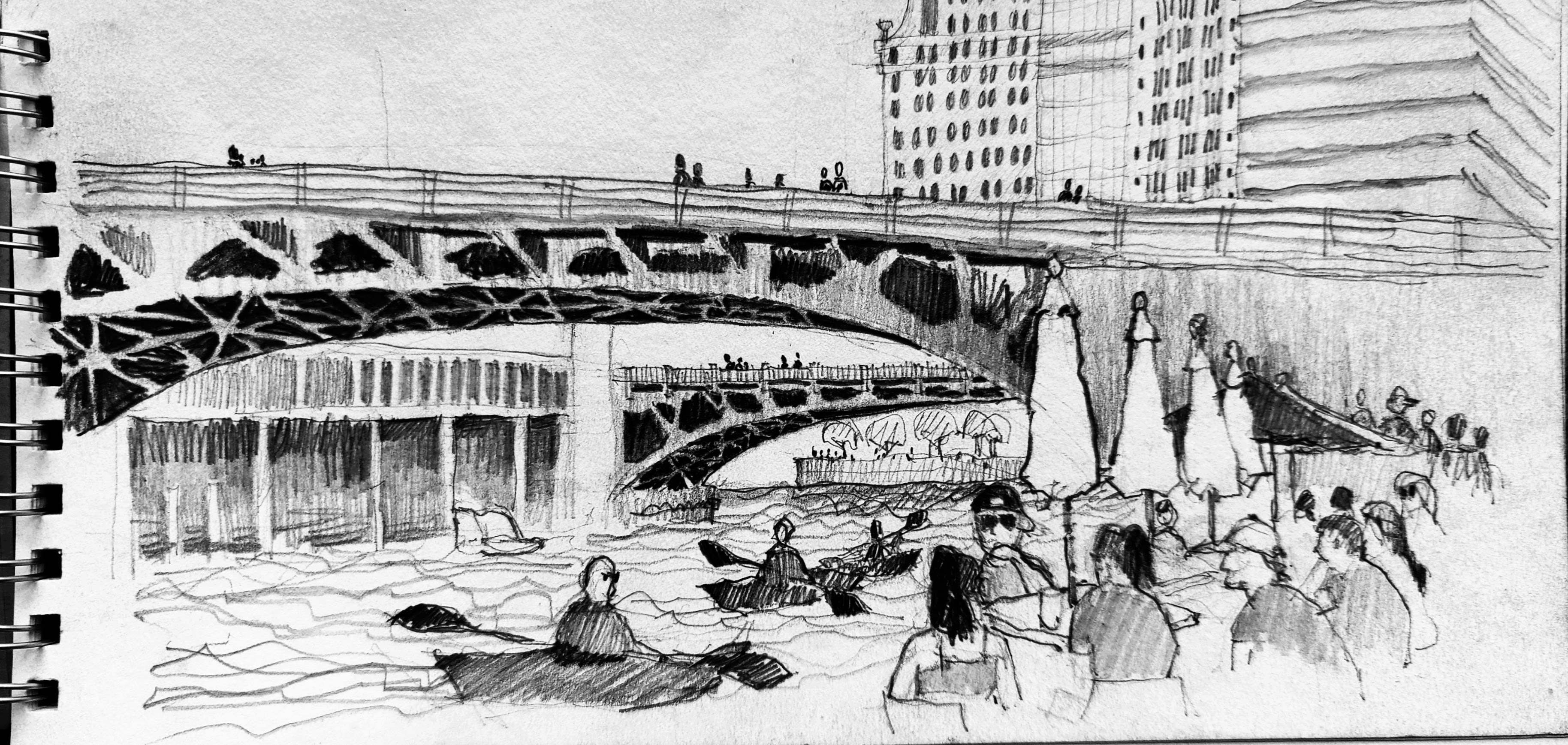 Workshop 4 – High Contrast Speed Sketching – Urban Sketchers Chicago